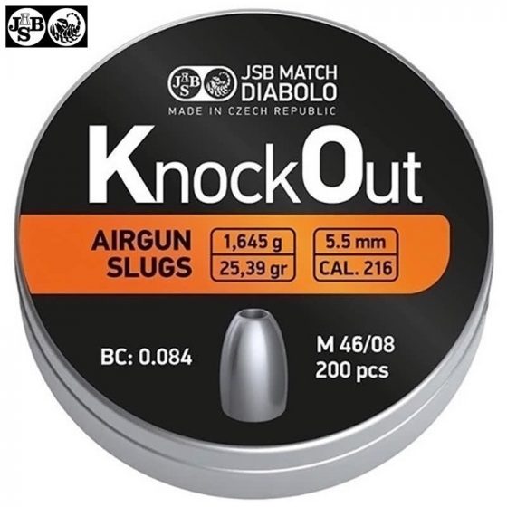 Balines Knock Out calibre 5.5 mm marca JSB-Cometa - Florida Camping